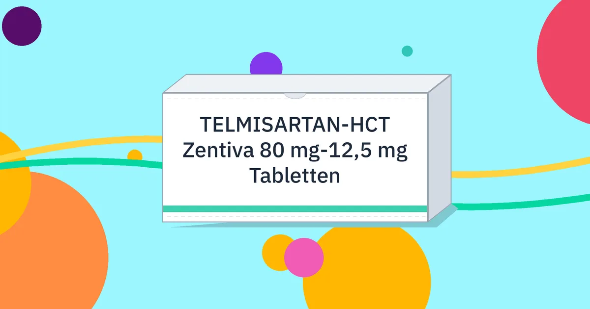 Symbolbild: Packung mit der Aufschrift TELMISARTAN-HCT Zentiva 80 mg-12,5 mg Tabletten (PZN 10114383) – Verfügbarkeit und Bezug in Apotheken in Frankfurt am Main