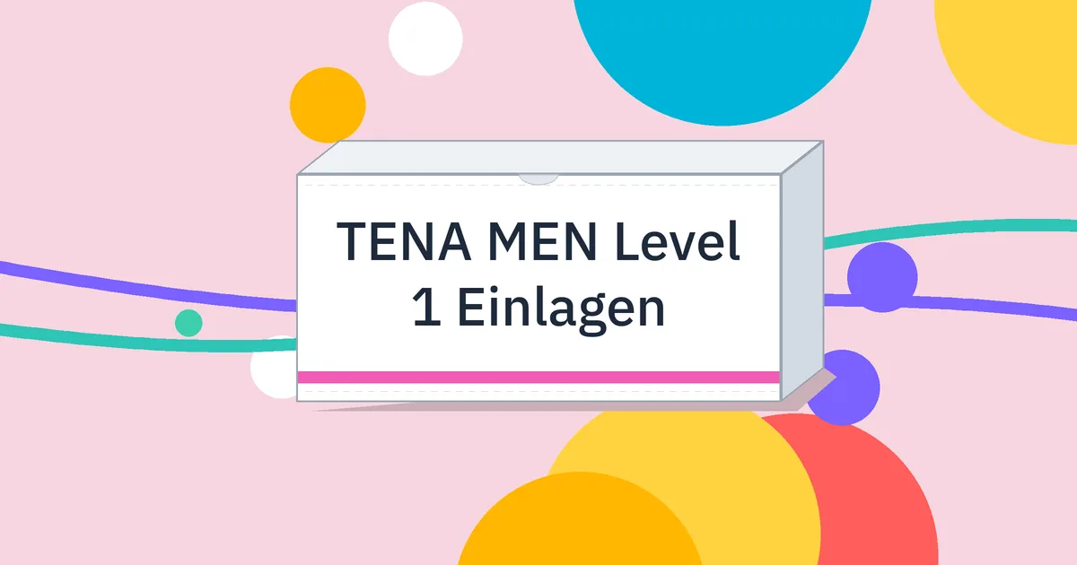 Symbolbild: Packung mit der Aufschrift TENA MEN Level 1 Einlagen (PZN 11846869) – Verfügbarkeit und Bezug in Apotheken in Frankfurt am Main