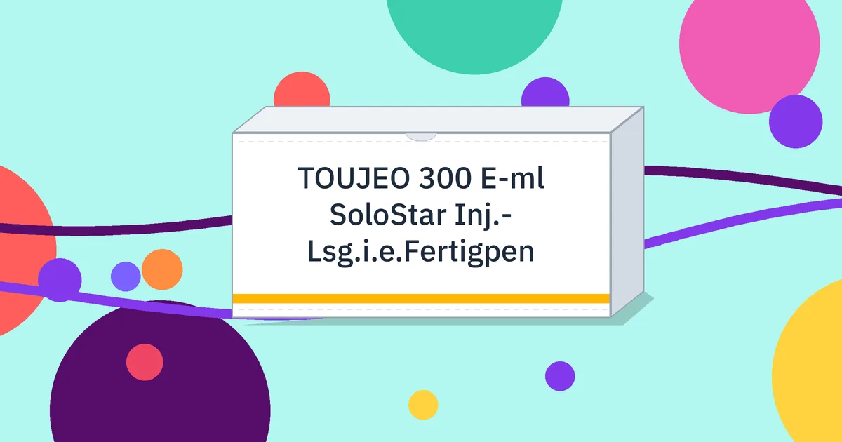 Symbolbild: Packung mit der Aufschrift TOUJEO 300 E-ml SoloStar Inj.-Lsg.i.e.Fertigpen (PZN 04044129) – Verfügbarkeit und Bezug in Apotheken in Frankfurt am Main