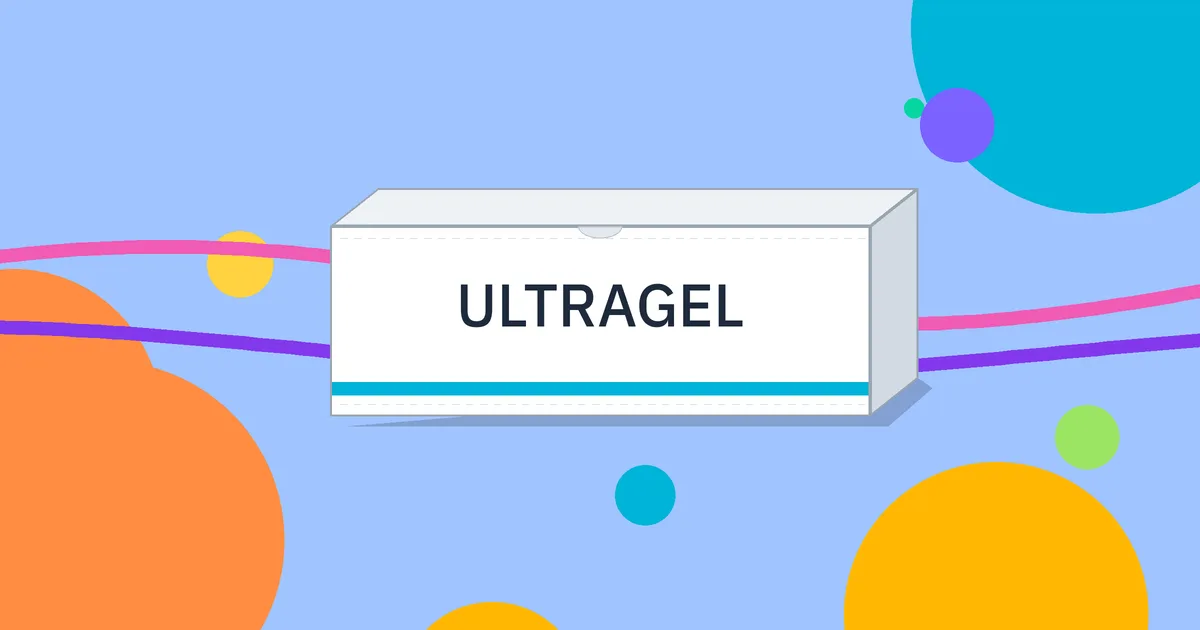 Symbolbild: Packung mit der Aufschrift ULTRAGEL (PZN 19338090) – Verfügbarkeit und Bezug in Apotheken in Frankfurt am Main