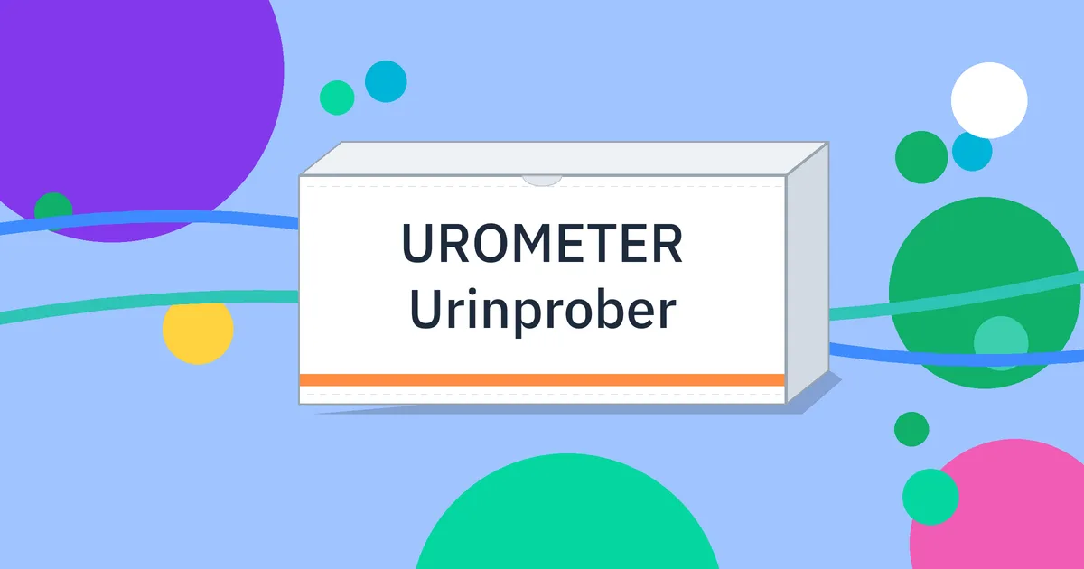 Symbolbild: Packung mit der Aufschrift UROMETER Urinprober (PZN 01979196) – Verfügbarkeit und Bezug in Apotheken in Frankfurt am Main