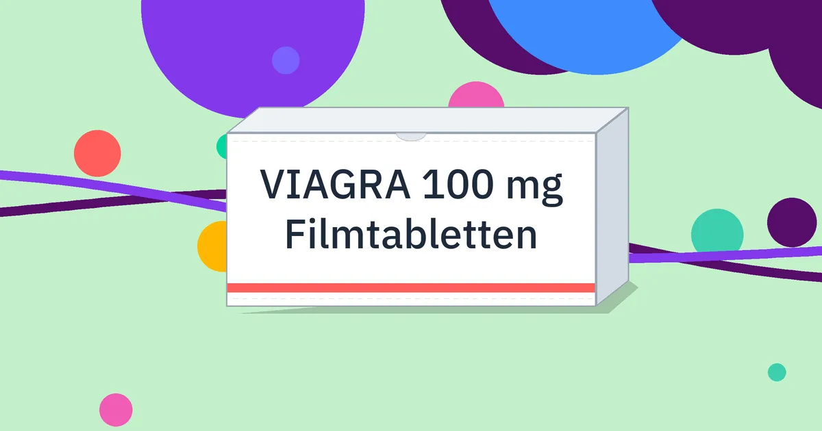 Symbolbild: Packung mit der Aufschrift VIAGRA 100 mg Filmtabletten (PZN 04169931) – Verfügbarkeit und Bezug in Apotheken in Frankfurt am Main