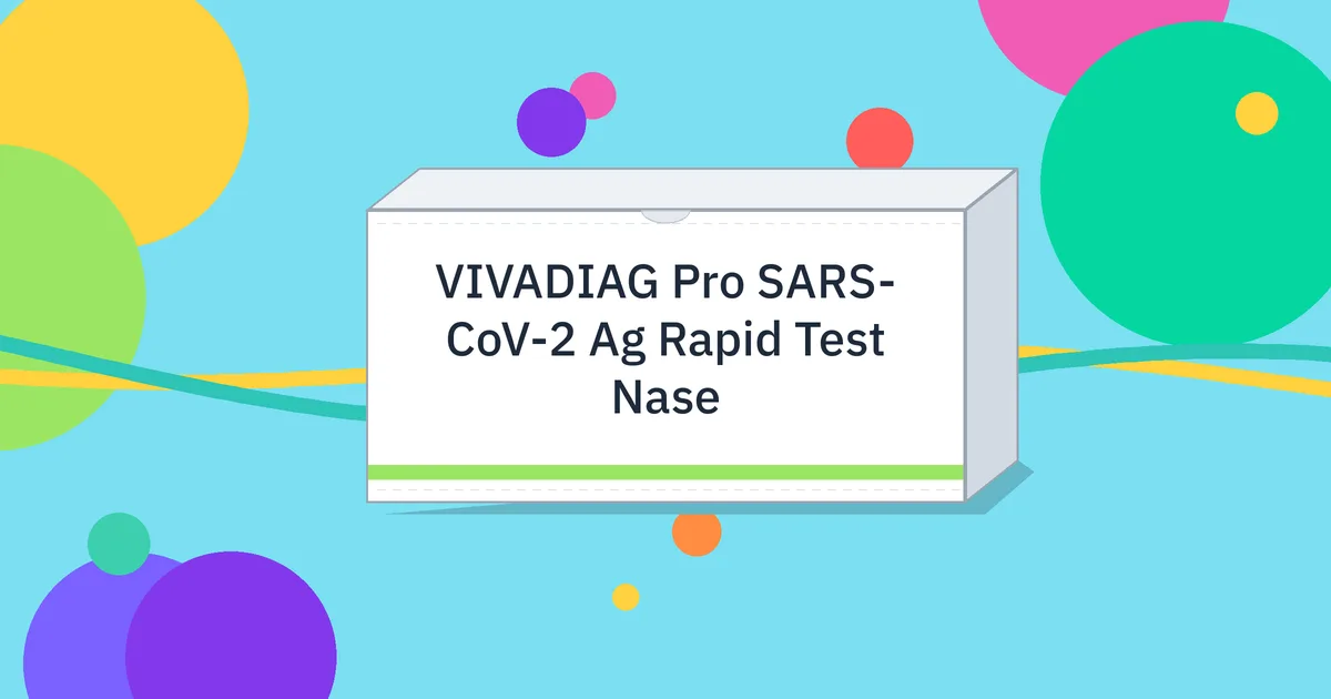 Symbolbild: Packung mit der Aufschrift VIVADIAG Pro SARS-CoV-2 Ag Rapid Test Nase (PZN 17969745) – Verfügbarkeit und Bezug in Apotheken in Frankfurt am Main