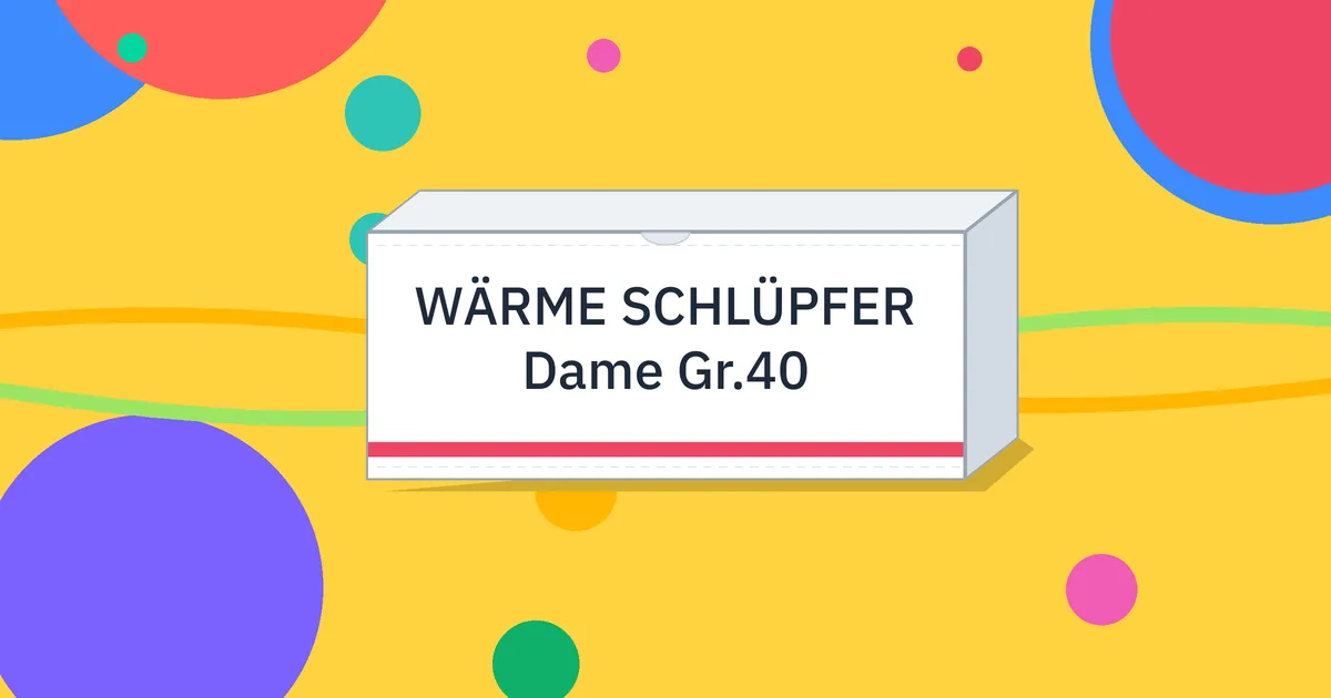 Symbolbild: Packung mit der Aufschrift WÄRME SCHLÜPFER Dame Gr.40 (PZN 02446042) – Verfügbarkeit und Bezug in Apotheken in Frankfurt am Main