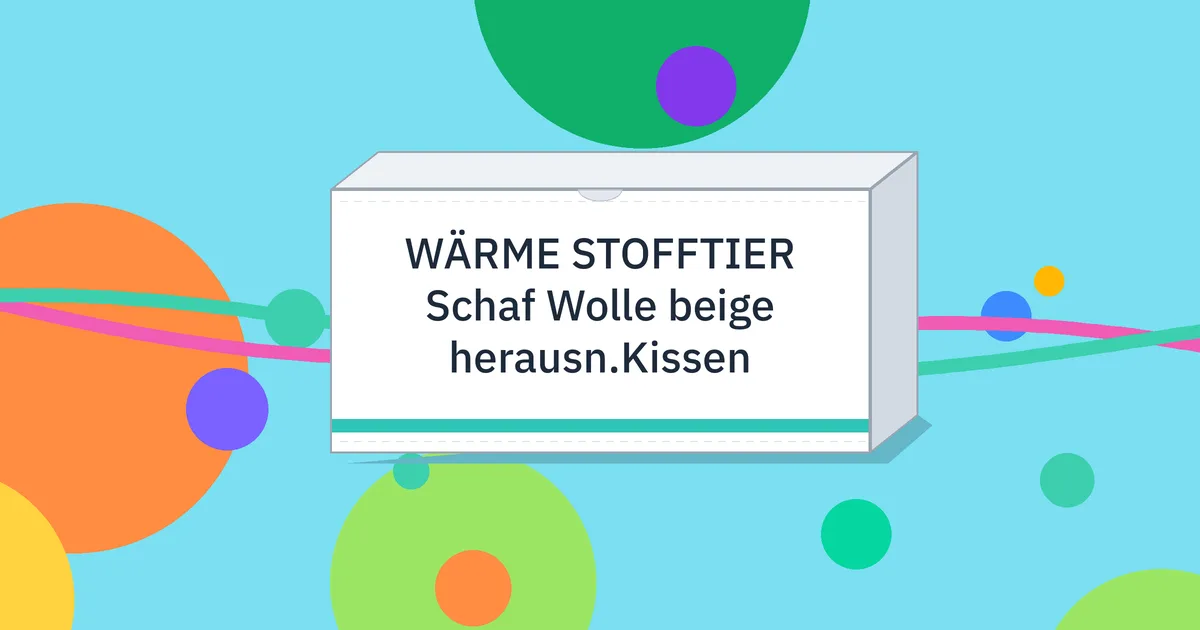 Symbolbild: Packung mit der Aufschrift WÄRME STOFFTIER Schaf Wolle beige herausn.Kissen (PZN 09707623) – Verfügbarkeit und Bezug in Apotheken in Frankfurt am Main