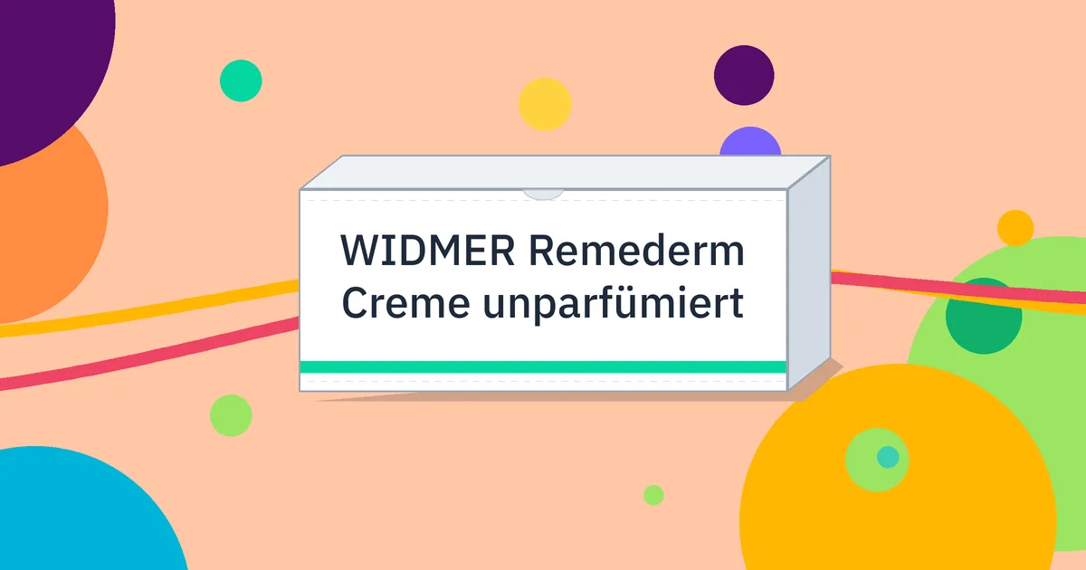 Symbolbild: Packung mit der Aufschrift WIDMER Remederm Creme unparfümiert (PZN 04414922) – Verfügbarkeit und Bezug in Apotheken in Frankfurt am Main