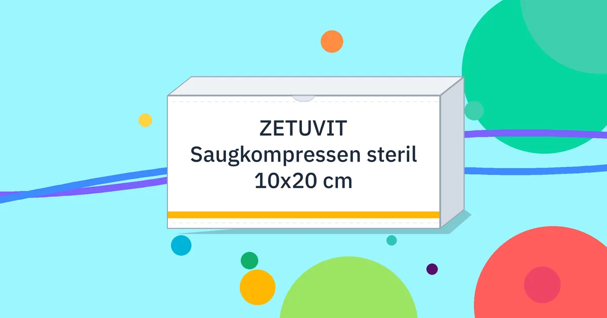 Symbolbild: Packung mit der Aufschrift ZETUVIT Saugkompressen steril 10x20 cm (PZN 18297118) – Verfügbarkeit und Bezug in Apotheken in Frankfurt am Main