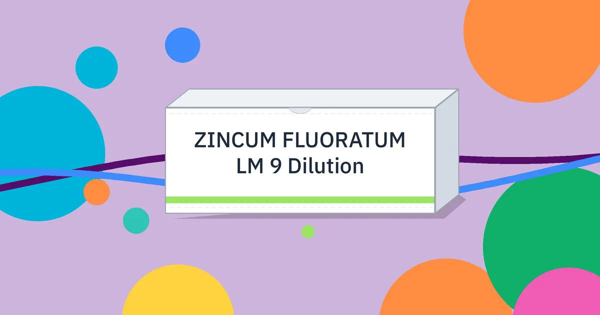 Symbolbild: Packung mit der Aufschrift ZINCUM FLUORATUM LM 9 Dilution (PZN 13293110) – Verfügbarkeit und Bezug in Apotheken in Frankfurt am Main