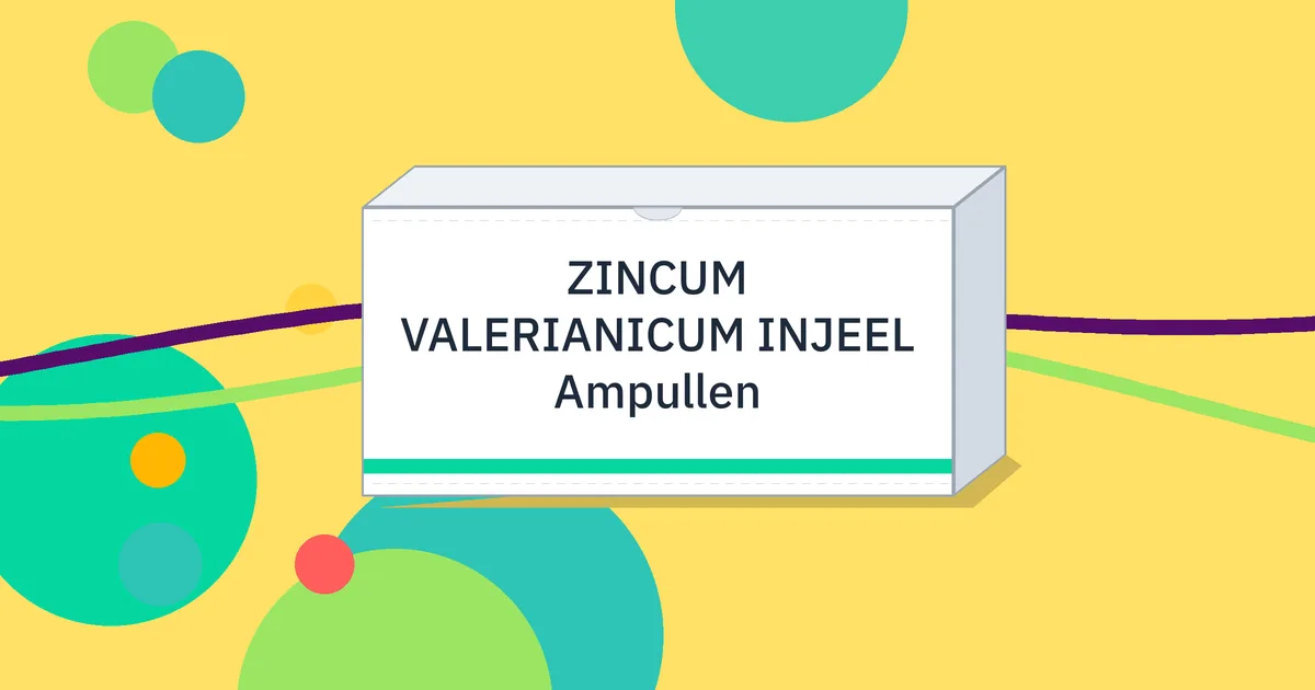Symbolbild: Packung mit der Aufschrift ZINCUM VALERIANICUM INJEEL Ampullen (PZN 01149997) – Verfügbarkeit und Bezug in Apotheken in Frankfurt am Main