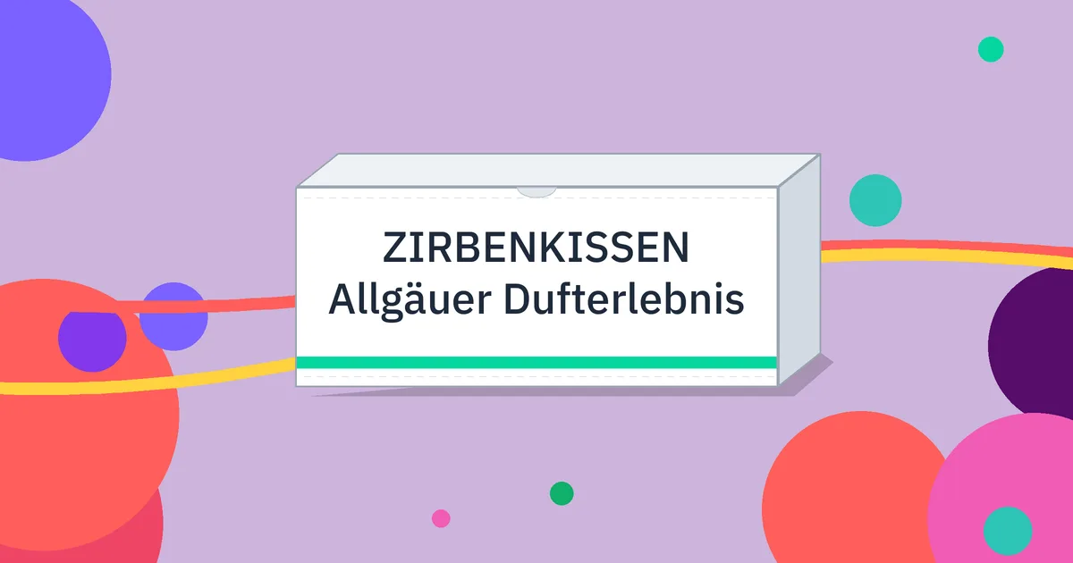 Symbolbild: Packung mit der Aufschrift ZIRBENKISSEN Allgäuer Dufterlebnis (PZN 16928365) – Verfügbarkeit und Bezug in Apotheken in Frankfurt am Main