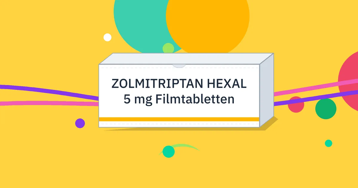 Symbolbild: Packung mit der Aufschrift ZOLMITRIPTAN HEXAL 5 mg Filmtabletten (PZN 09335222) – Verfügbarkeit und Bezug in Apotheken in Frankfurt am Main