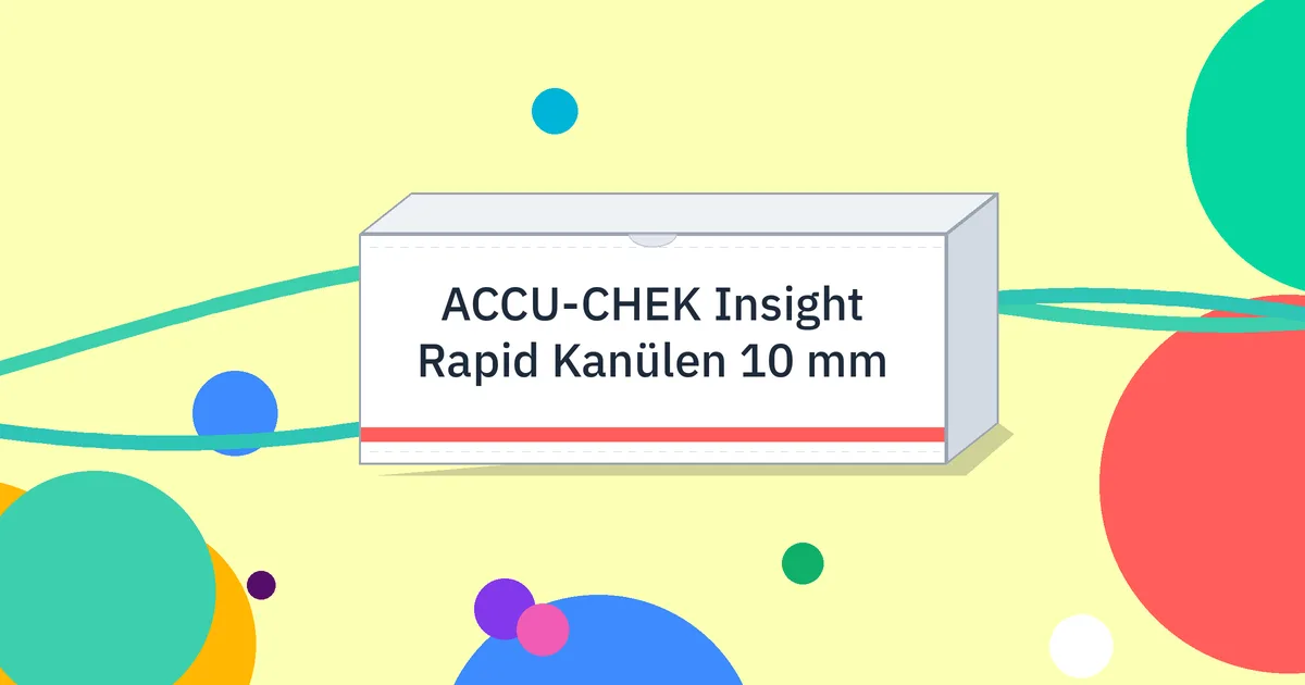 Symbolbild: Packung mit der Aufschrift ACCU-CHEK Insight Rapid Kanülen 10 mm (PZN 16787344) – Verfügbarkeit und Bezug in Apotheken in Frankfurt am Main