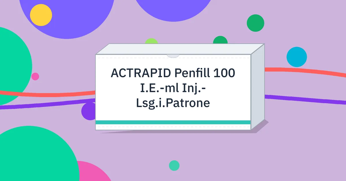 Symbolbild: Packung mit der Aufschrift ACTRAPID Penfill 100 I.E.-ml Inj.-Lsg.i.Patrone (PZN 03743173) – Verfügbarkeit und Bezug in Apotheken in Frankfurt am Main