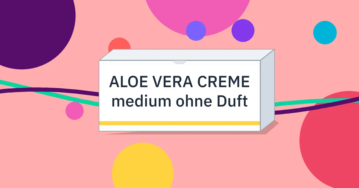 Symbolbild: Packung mit der Aufschrift ALOE VERA CREME medium ohne Duft (PZN 04665015) – Verfügbarkeit und Bezug in Apotheken in Frankfurt am Main