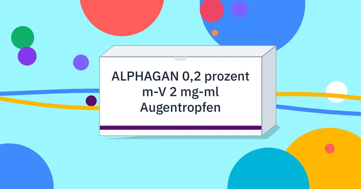 Symbolbild: Packung mit der Aufschrift ALPHAGAN 0,2 prozent m-V 2 mg-ml Augentropfen (PZN 17185966) – Verfügbarkeit und Bezug in Apotheken in Frankfurt am Main