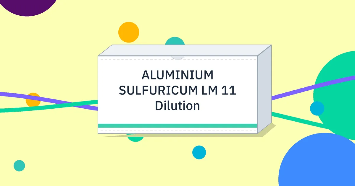 Symbolbild: Packung mit der Aufschrift ALUMINIUM SULFURICUM LM 11 Dilution (PZN 13317603) – Verfügbarkeit und Bezug in Apotheken in Frankfurt am Main