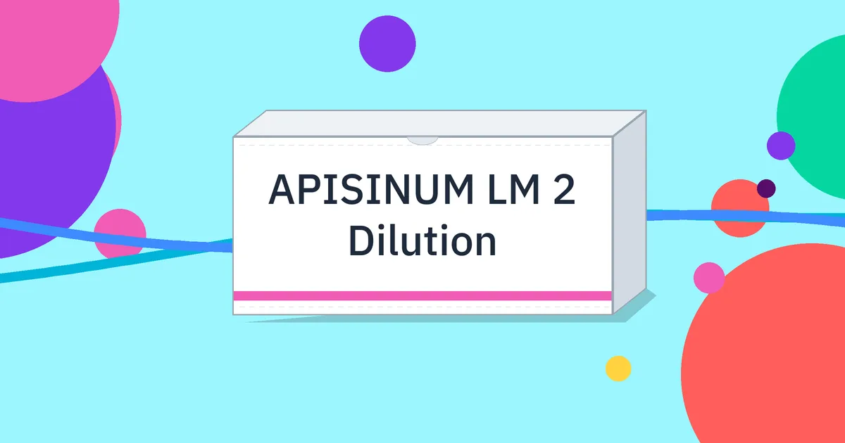 Symbolbild: Packung mit der Aufschrift APISINUM LM 2 Dilution (PZN 12456633) – Verfügbarkeit und Bezug in Apotheken in Frankfurt am Main