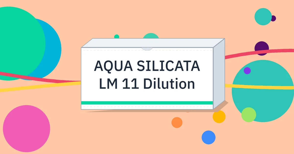 Symbolbild: Packung mit der Aufschrift AQUA SILICATA LM 11 Dilution (PZN 13382842) – Verfügbarkeit und Bezug in Apotheken in Frankfurt am Main