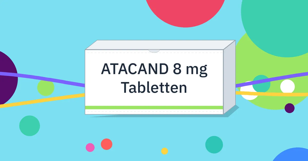 Symbolbild: Packung mit der Aufschrift ATACAND 8 mg Tabletten (PZN 09701997) – Verfügbarkeit und Bezug in Apotheken in Frankfurt am Main
