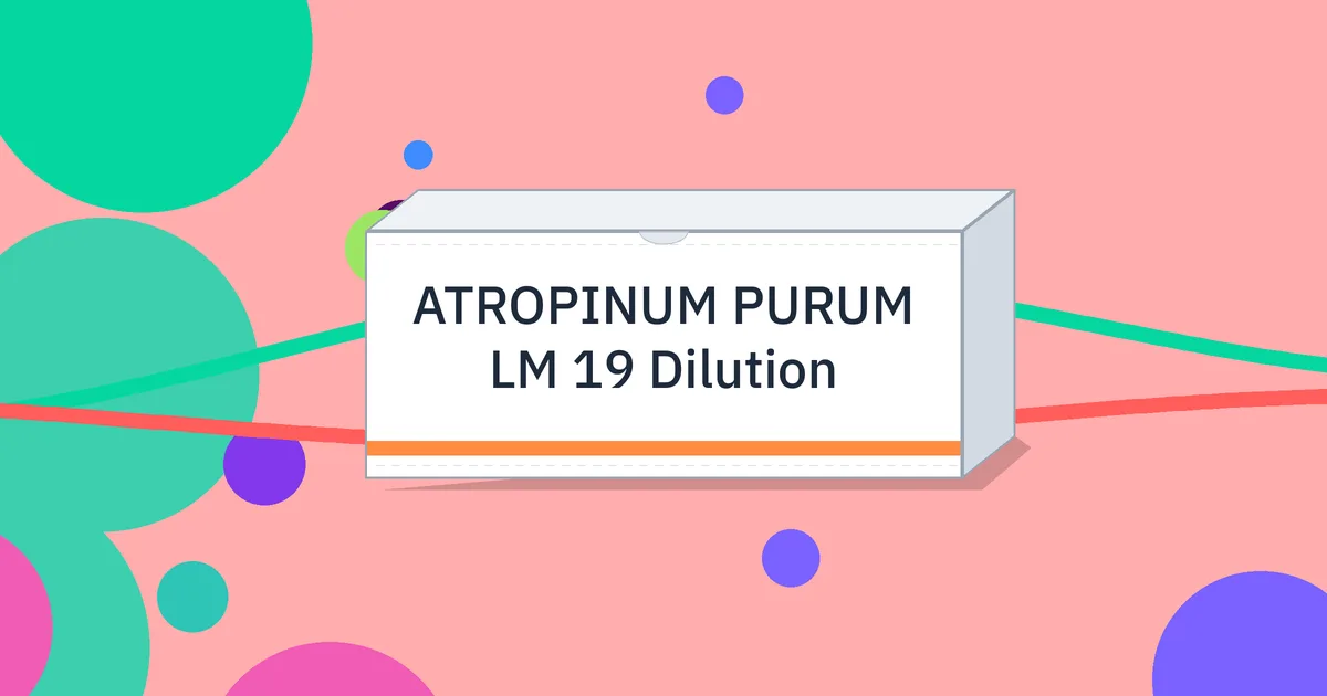 Symbolbild: Packung mit der Aufschrift ATROPINUM PURUM LM 19 Dilution (PZN 12782551) – Verfügbarkeit und Bezug in Apotheken in Frankfurt am Main