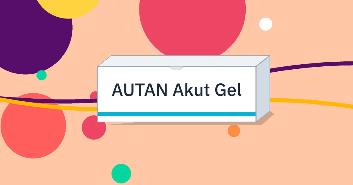Symbolbild: Packung mit der Aufschrift AUTAN Akut Gel (PZN 19136334) – Verfügbarkeit und Bezug in Apotheken in Frankfurt am Main