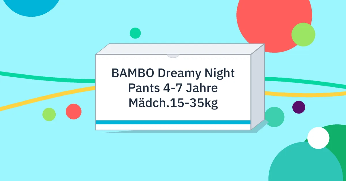 Symbolbild: Packung mit der Aufschrift BAMBO Dreamy Night Pants 4-7 Jahre Mädch.15-35kg (PZN 14355333) – Verfügbarkeit und Bezug in Apotheken in Frankfurt am Main