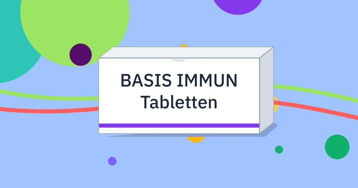 Symbolbild: Packung mit der Aufschrift BASIS IMMUN Tabletten (PZN 06455339) – Verfügbarkeit und Bezug in Apotheken in Frankfurt am Main