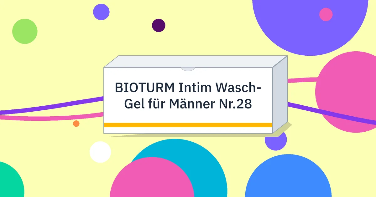 Symbolbild: Packung mit der Aufschrift BIOTURM Intim Wasch-Gel für Männer Nr.28 (PZN 09539700) – Verfügbarkeit und Bezug in Apotheken in Frankfurt am Main