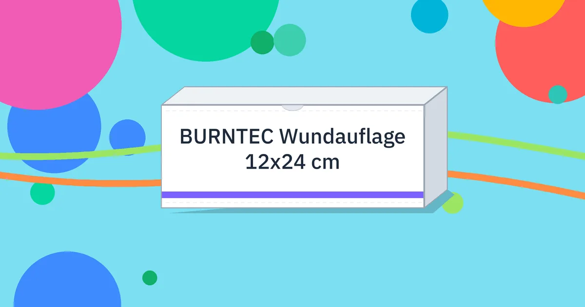 Symbolbild: Packung mit der Aufschrift BURNTEC Wundauflage 12x24 cm (PZN 15193602) – Verfügbarkeit und Bezug in Apotheken in Frankfurt am Main