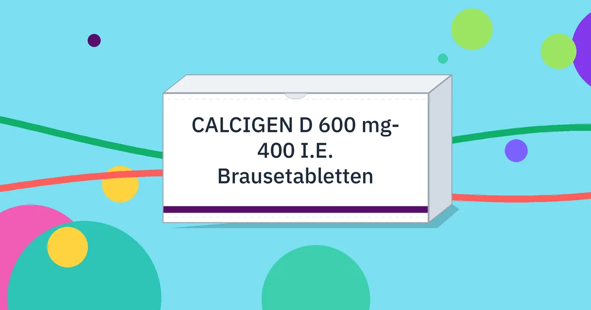 Symbolbild: Packung mit der Aufschrift CALCIGEN D 600 mg-400 I.E. Brausetabletten (PZN 07769985) – Verfügbarkeit und Bezug in Apotheken in Frankfurt am Main