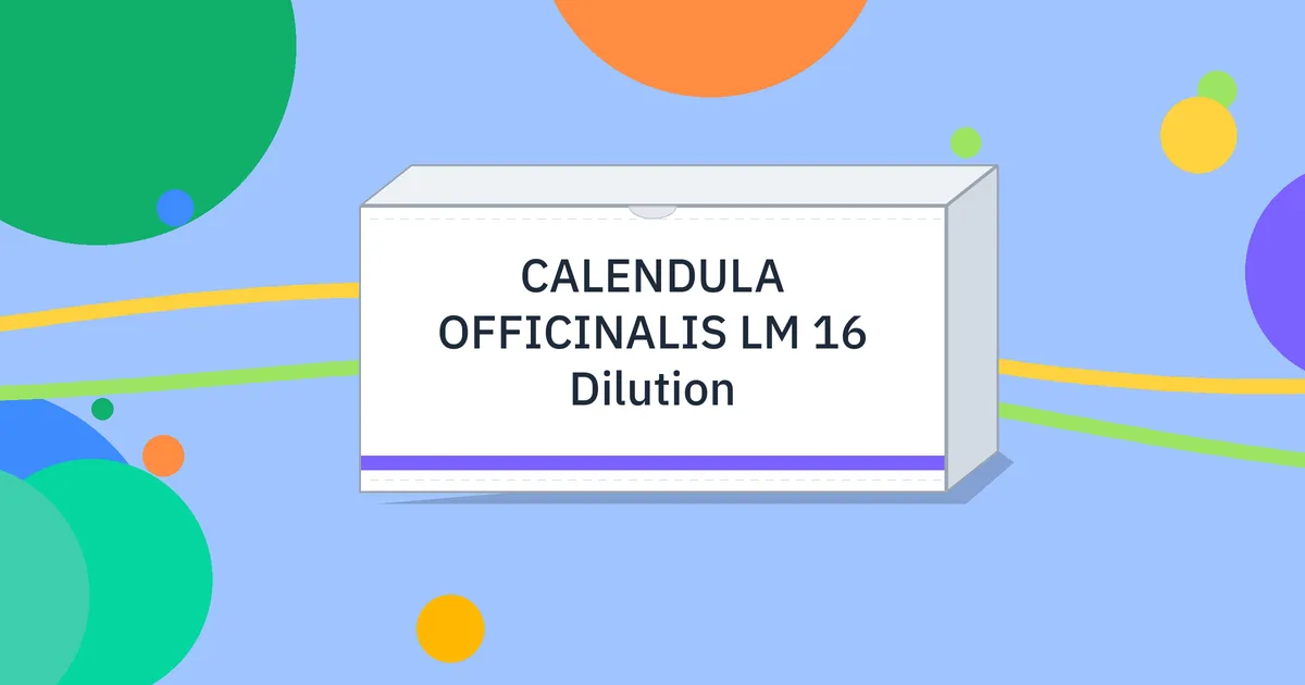 Symbolbild: Packung mit der Aufschrift CALENDULA OFFICINALIS LM 16 Dilution (PZN 12807400) – Verfügbarkeit und Bezug in Apotheken in Frankfurt am Main