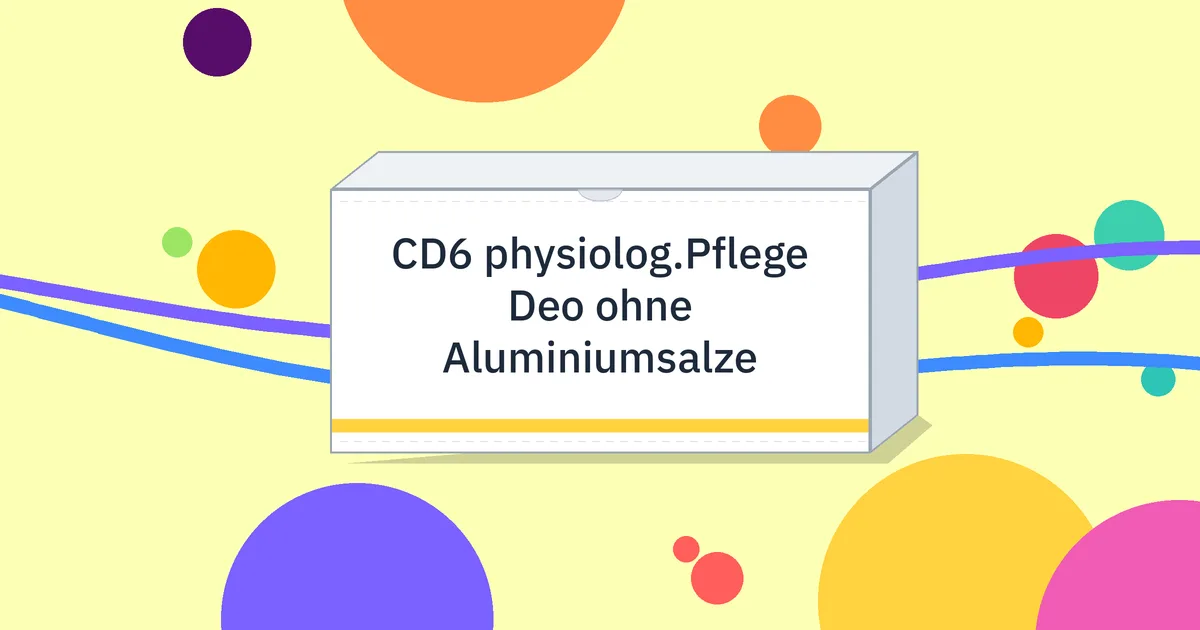 Symbolbild: Packung mit der Aufschrift CD6 physiolog.Pflege Deo ohne Aluminiumsalze (PZN 11592363) – Verfügbarkeit und Bezug in Apotheken in Frankfurt am Main