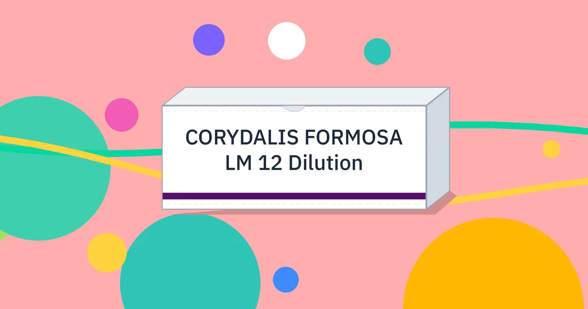 Symbolbild: Packung mit der Aufschrift CORYDALIS FORMOSA LM 12 Dilution (PZN 13453996) – Verfügbarkeit und Bezug in Apotheken in Frankfurt am Main