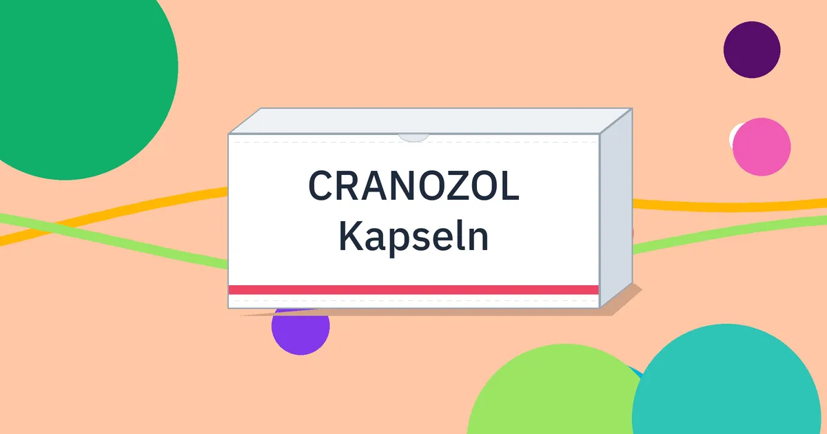 Symbolbild: Packung mit der Aufschrift CRANOZOL Kapseln (PZN 19368518) – Verfügbarkeit und Bezug in Apotheken in Frankfurt am Main