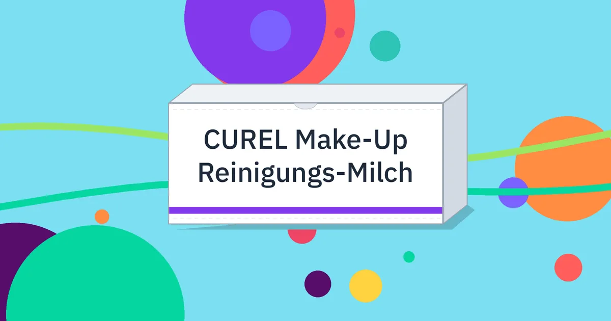 Symbolbild: Packung mit der Aufschrift CUREL Make-Up Reinigungs-Milch (PZN 19294429) – Verfügbarkeit und Bezug in Apotheken in Frankfurt am Main