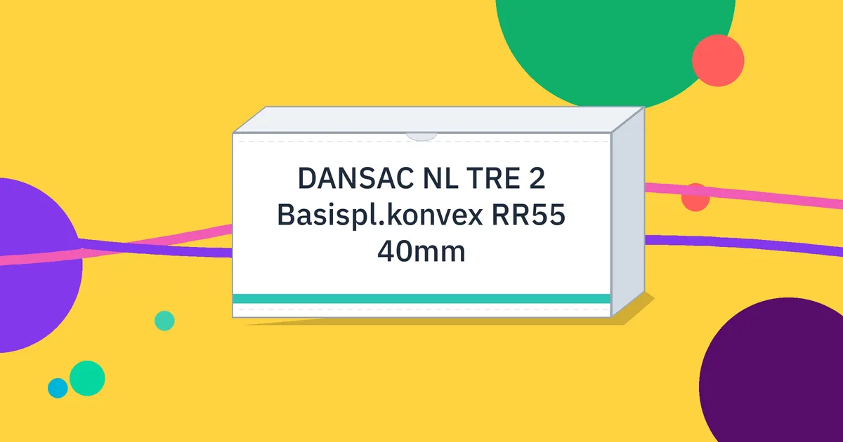 Symbolbild: Packung mit der Aufschrift DANSAC NL TRE 2 Basispl.konvex RR55 40mm (PZN 15302801) – Verfügbarkeit und Bezug in Apotheken in Frankfurt am Main