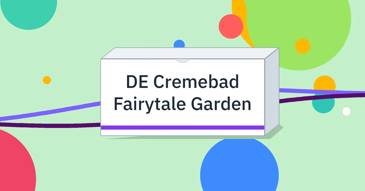 Symbolbild: Packung mit der Aufschrift DE Cremebad Fairytale Garden (PZN 19687465) – Verfügbarkeit und Bezug in Apotheken in Frankfurt am Main
