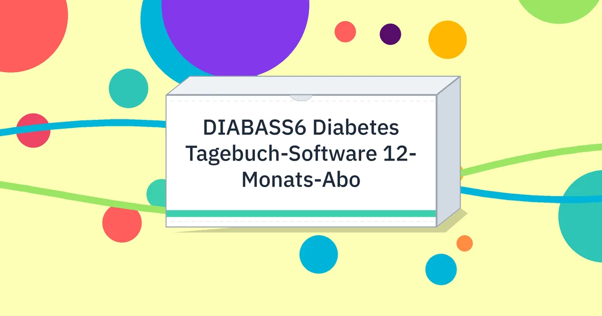 Symbolbild: Packung mit der Aufschrift DIABASS6 Diabetes Tagebuch-Software 12-Monats-Abo (PZN 17520873) – Verfügbarkeit und Bezug in Apotheken in Frankfurt am Main