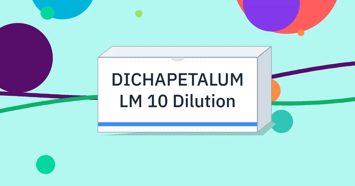 Symbolbild: Packung mit der Aufschrift DICHAPETALUM LM 10 Dilution (PZN 13464215) – Verfügbarkeit und Bezug in Apotheken in Frankfurt am Main