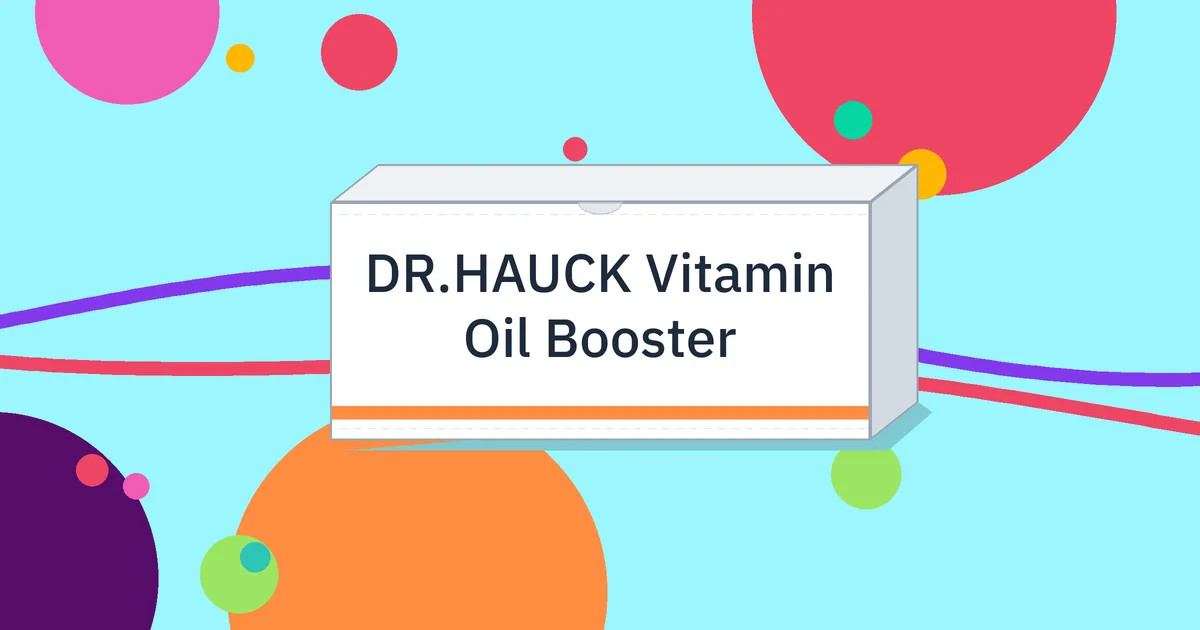 Symbolbild: Packung mit der Aufschrift DR.HAUCK Vitamin Oil Booster (PZN 19969146) – Verfügbarkeit und Bezug in Apotheken in Frankfurt am Main