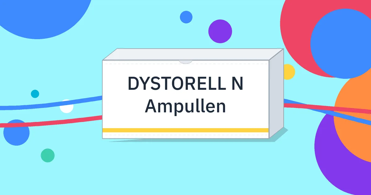 Symbolbild: Packung mit der Aufschrift DYSTORELL N Ampullen (PZN 15625585) – Verfügbarkeit und Bezug in Apotheken in Frankfurt am Main