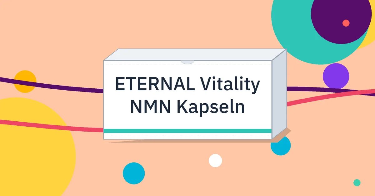 Symbolbild: Packung mit der Aufschrift ETERNAL Vitality NMN Kapseln (PZN 20538888) – Verfügbarkeit und Bezug in Apotheken in Frankfurt am Main