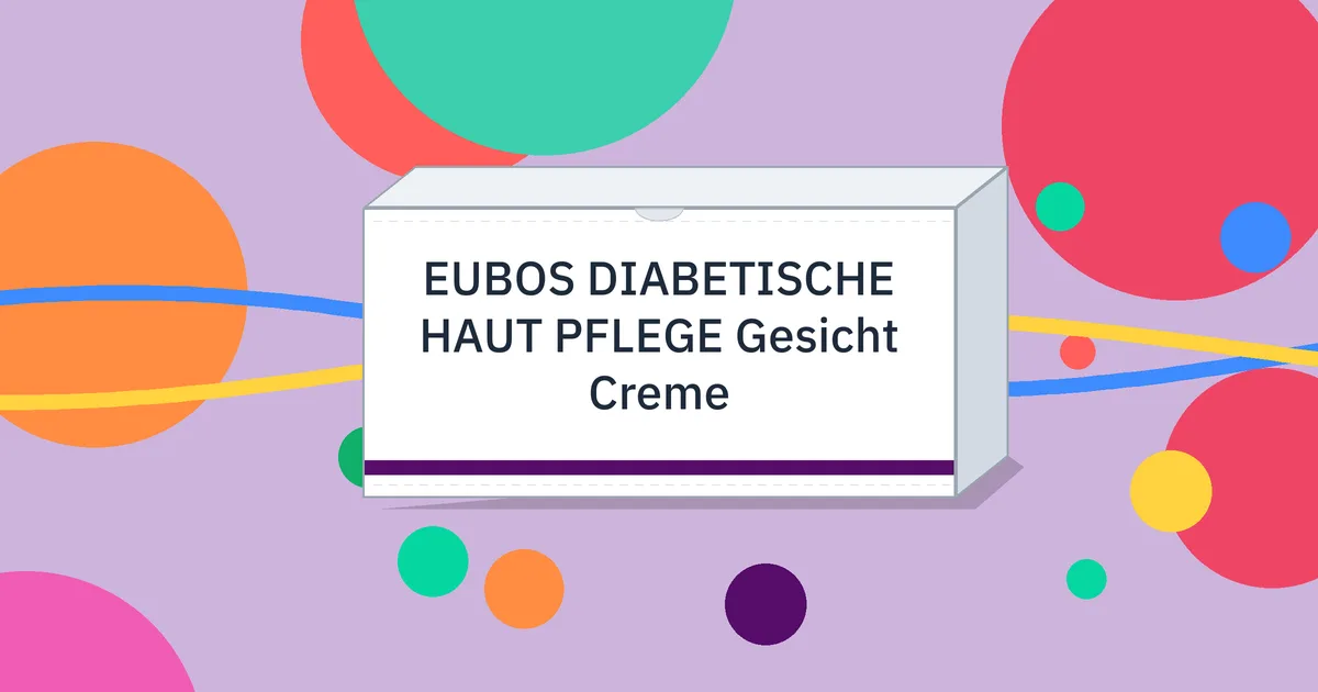 Symbolbild: Packung mit der Aufschrift EUBOS DIABETISCHE HAUT PFLEGE Gesicht Creme (PZN 01308272) – Verfügbarkeit und Bezug in Apotheken in Frankfurt am Main