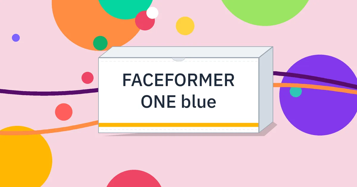 Symbolbild: Packung mit der Aufschrift FACEFORMER ONE blue (PZN 18092273) – Verfügbarkeit und Bezug in Apotheken in Frankfurt am Main