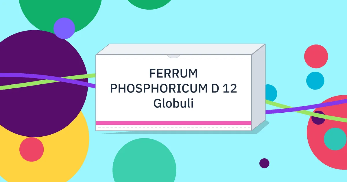 Symbolbild: Packung mit der Aufschrift FERRUM PHOSPHORICUM D 12 Globuli (PZN 19417501) – Verfügbarkeit und Bezug in Apotheken in Frankfurt am Main