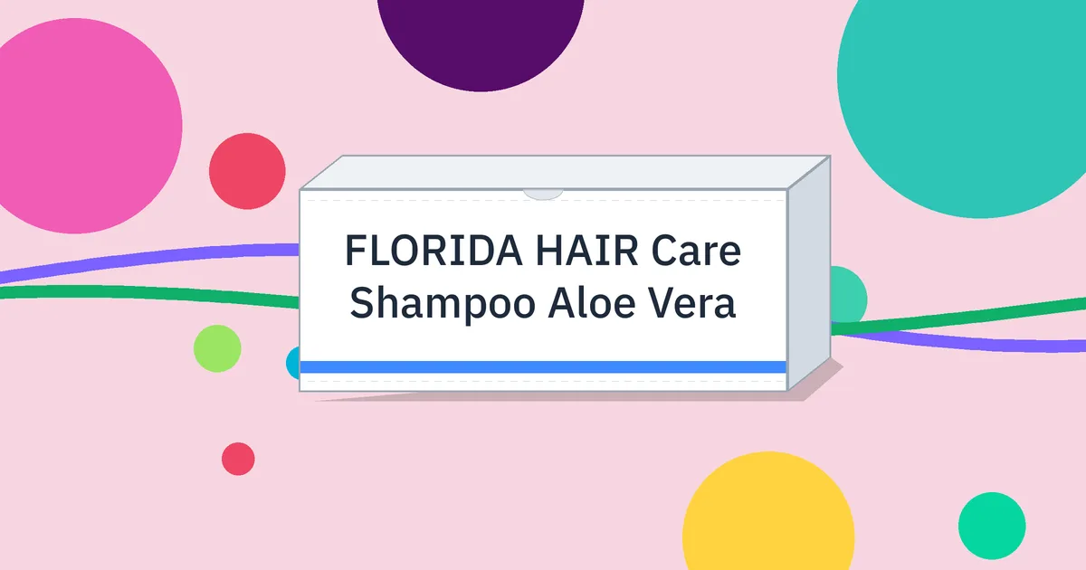 Symbolbild: Packung mit der Aufschrift FLORIDA HAIR Care Shampoo Aloe Vera (PZN 00429677) – Verfügbarkeit und Bezug in Apotheken in Frankfurt am Main