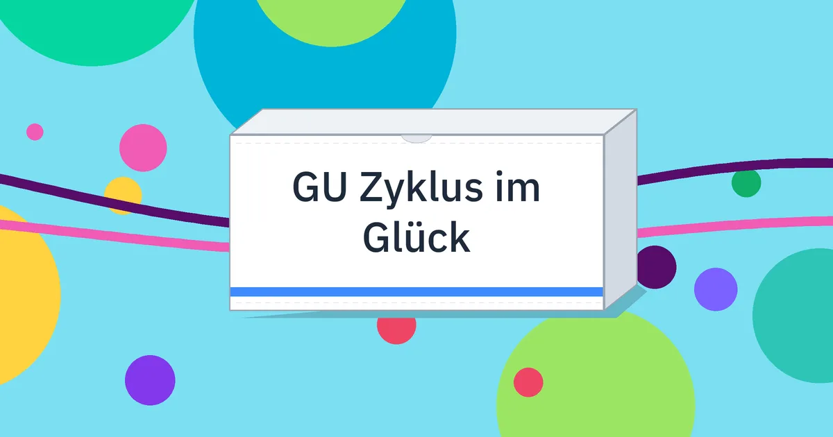 Symbolbild: Packung mit der Aufschrift GU Zyklus im Glück (PZN 18266282) – Verfügbarkeit und Bezug in Apotheken in Frankfurt am Main