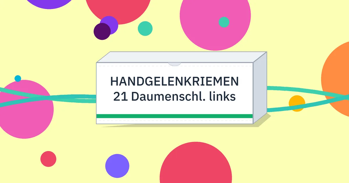 Symbolbild: Packung mit der Aufschrift HANDGELENKRIEMEN 21 Daumenschl. links (PZN 02388066) – Verfügbarkeit und Bezug in Apotheken in Frankfurt am Main