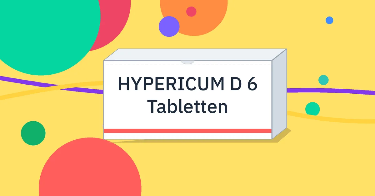 Symbolbild: Packung mit der Aufschrift HYPERICUM D 6 Tabletten (PZN 02631638) – Verfügbarkeit und Bezug in Apotheken in Frankfurt am Main