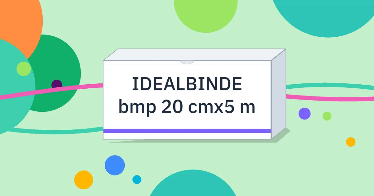 Symbolbild: Packung mit der Aufschrift IDEALBINDE bmp 20 cmx5 m (PZN 04589254) – Verfügbarkeit und Bezug in Apotheken in Frankfurt am Main